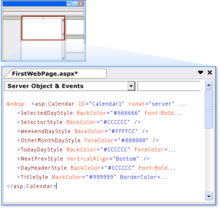 Give the anatomy of .ASPX page & also explain with an example how to ...
